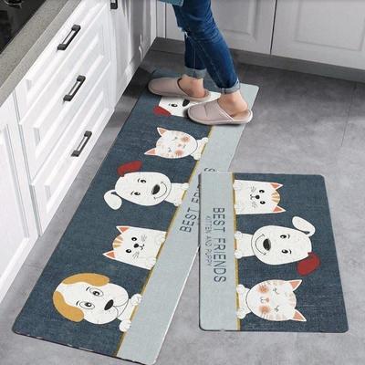 厨房地垫防滑防油耐脏满长条Kitchen floor mat non-slip carpet