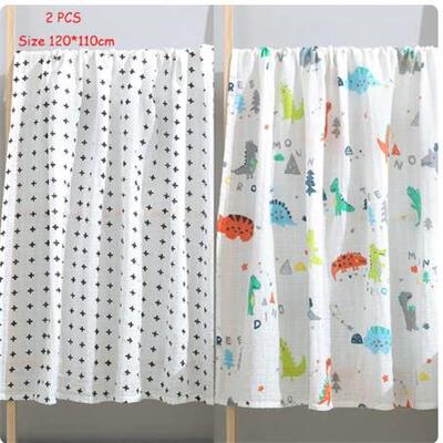 4Pcs76*76cm Muslin 100% Cotton Flannel Baby Swaddles Soft