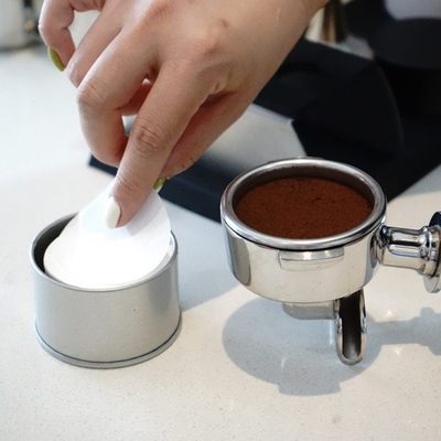 意式圆形咖啡萃取纸白色咖啡滤纸二次分水滤纸515358mm