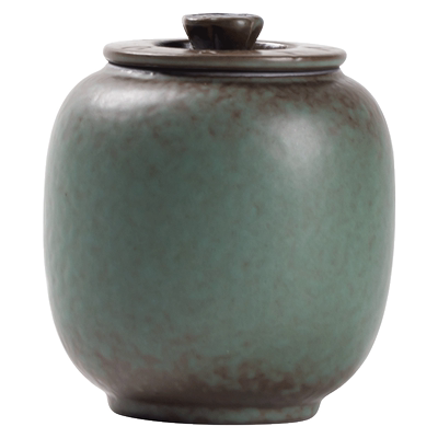 日式茶叶罐粗陶迷你窑变
