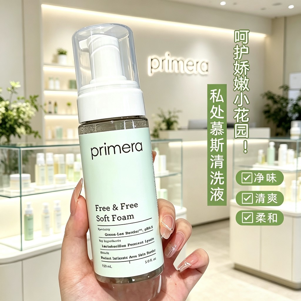 韩国Primera芙莉美娜私处护理液女性清洁泡沫啫喱弱酸性私密清洗