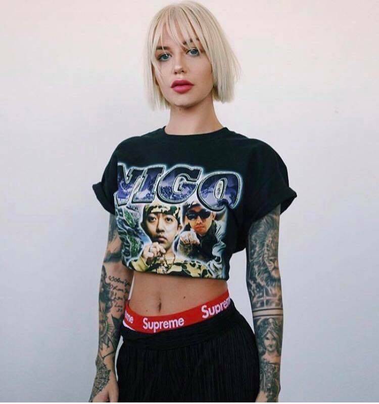 Homage Tees Iris Apfel 潮牌老奶奶人像中国有嘻哈同款男短袖T恤
