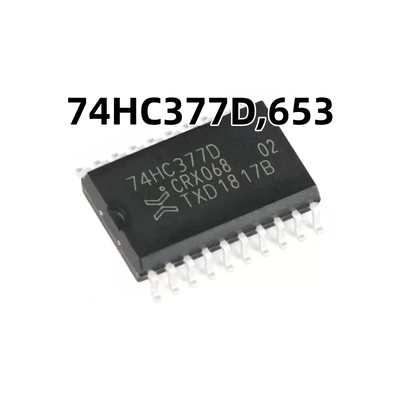 74HC377D,653 SOIC-20 数据使能的八路D型正边沿触发器原装正品