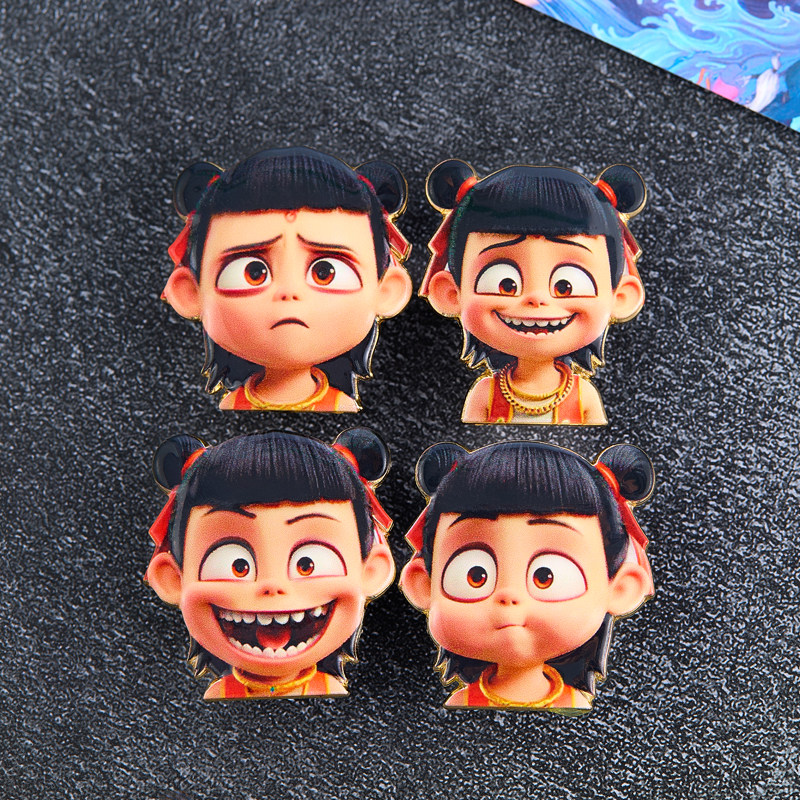 哪吒2魔童闹海立体金属徽章吧唧diy痛包挂件周边敖丙文具伴手礼物
