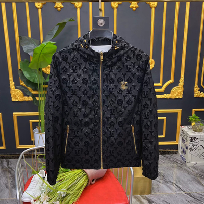 【现货】2541男士经典款印花连帽夹克潮流外套高品质百搭春秋新品