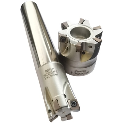 4NKT060308快进给内冷 双面铣刀杆刀盘 可清角R0.8刀尖90度直角