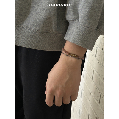 [现货]Be Strong 水牛骨手工编织手绳 原创设计手链