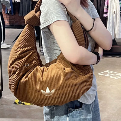 阿迪达斯男女灯芯绒包单肩挎包