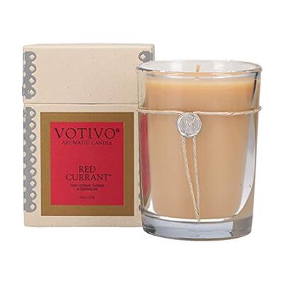 Votivo Red Currant 6.8 oz Aromatic Candle | Soy Wax Blend