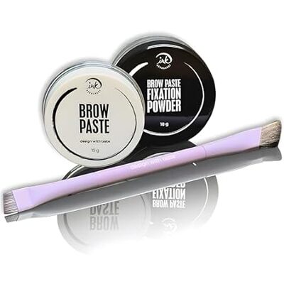 Eyebrow Mapping Kit with Setting Powder， Eyebrow Brush an