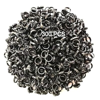 Black Glue Rings for Eyelash Extension，300PCS Smart Eyela
