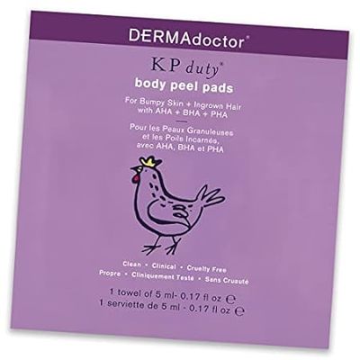 DERMAdoctor KP Duty Body Peel Pads For Bumpy Skin + Ingro