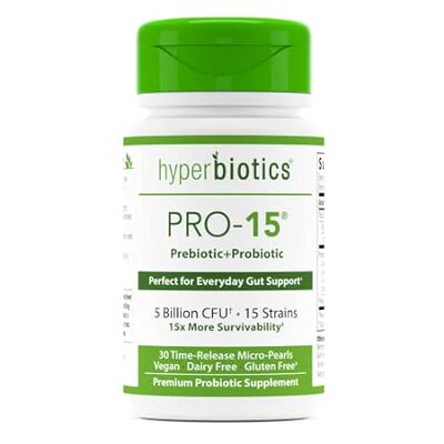 Hyperbiotics Pro 15 Vegan Probiotic Supplement | Time Rel