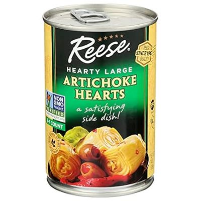 Reese Large Artichoke Hearts Non GMO， 14 Ounce (Pack of 12)