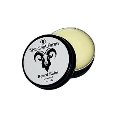 Beard Balm - 100% Natural Unscented Premium Beard Balm -