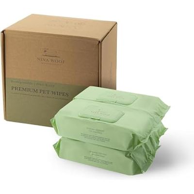 Premium Dog Wipes - Alcohol-Free Plant-Based Cleaning Wip