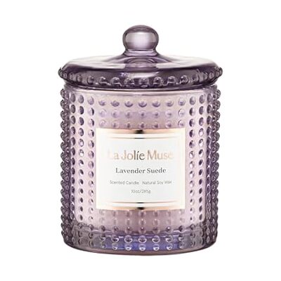 LA JOLIE MUSE Lavender Candle， Scented Candles Gifts for