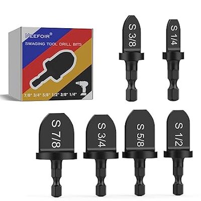 6PCS - Swaging Tool Hand Drill， Copper Tube Expander for