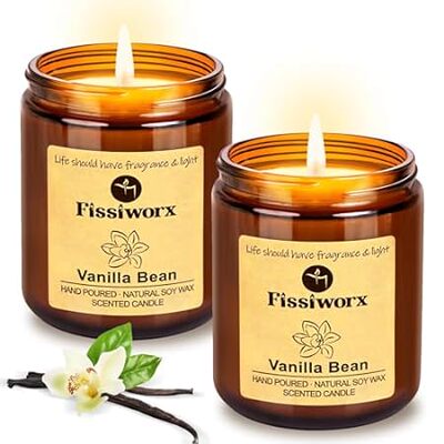 Vanilla Scented Candle Set 2 Pack， Candle for Home Scente