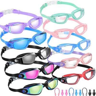 10 Pack Anti Fog Swim Goggles Swimming Goggles No Leaking