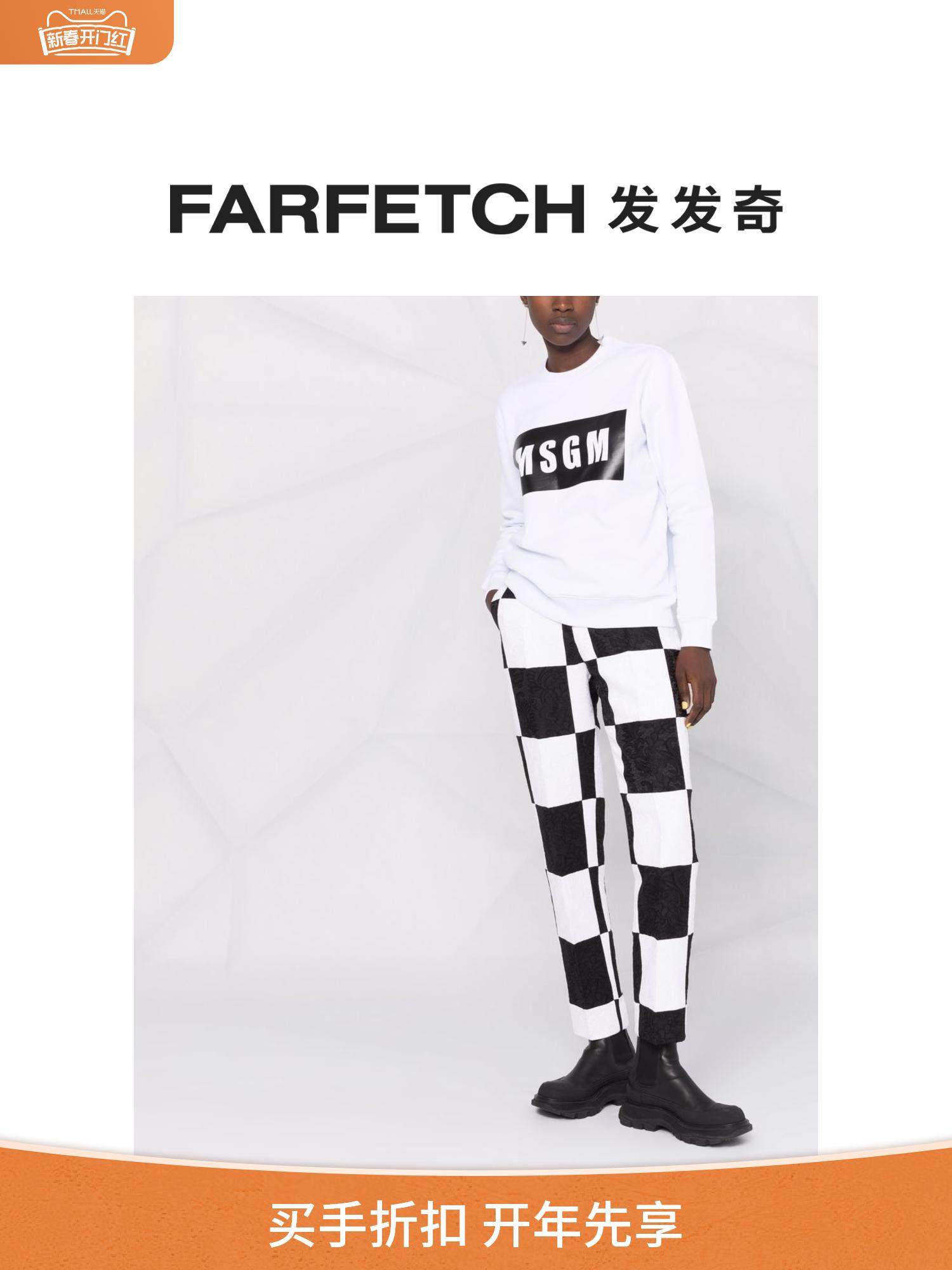 Msgm女士logo印花圆领卫衣FARFETCH发发奇_虎窝淘