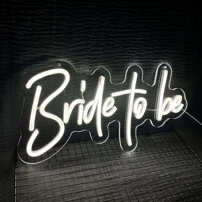 Bridetobe霓虹灯发光字招牌婚礼活动英文字母装饰灯外贸灯跨境