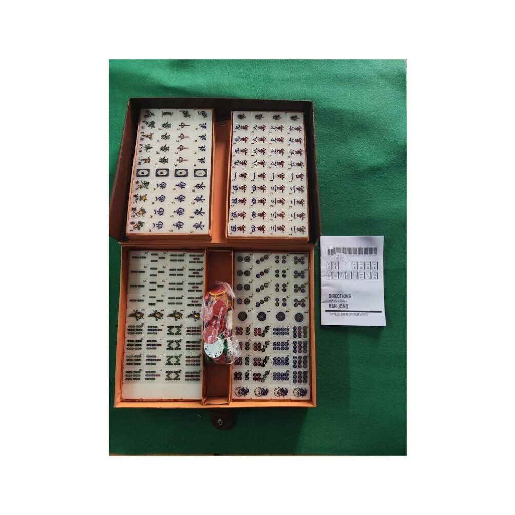 商务旅行游戏棋牌出国手搓英语说明书新品宿舍英文麻将麻将牌出口