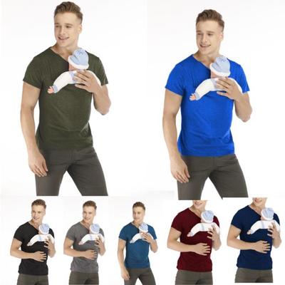 T-shirt Neck Round Style Casual Bag Nursing Pullover