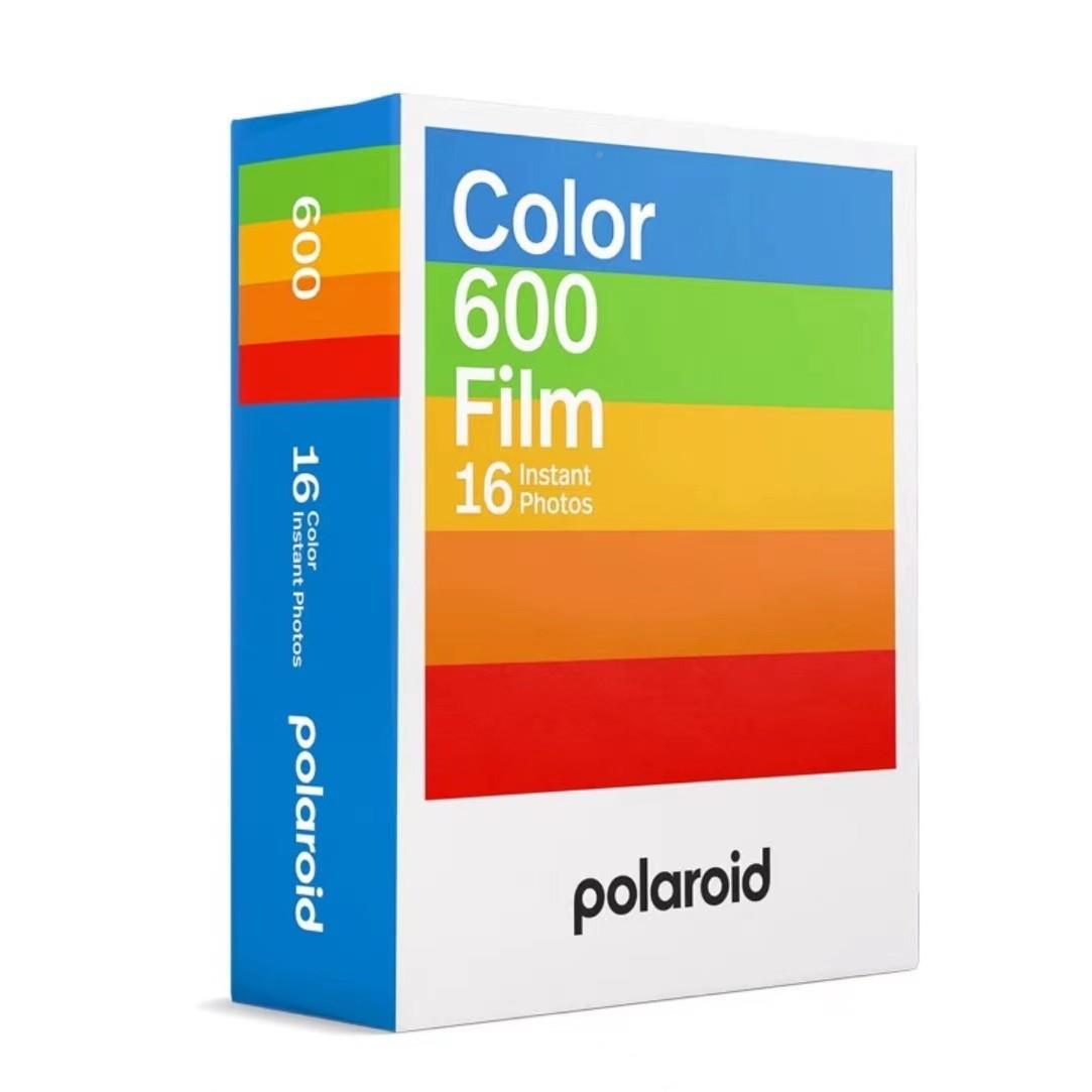 Polaroi宝丽拍立得600黑白胶卷d单双来包复古胶片彩色白边相片纸