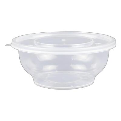 加厚圆形125ml一性餐0盒外卖打lbk-1250包盒塑料饭盒明快餐次盒透