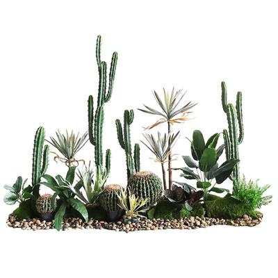 仿真仙人沙风格植SMK物景搭配龙掌神柱门店堆景造店铺装饰生摆件