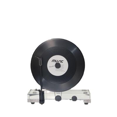 现代0384仿真立式黑唱片机留机样音板胶间电视摆柜茶几家居客厅饰