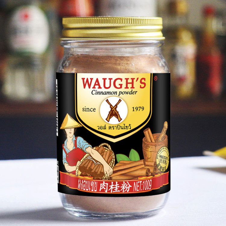 WAUGHS沃双枪肉桂粉健身咖啡伴侣烘焙食用低脂玉桂粉烟桂粉100g