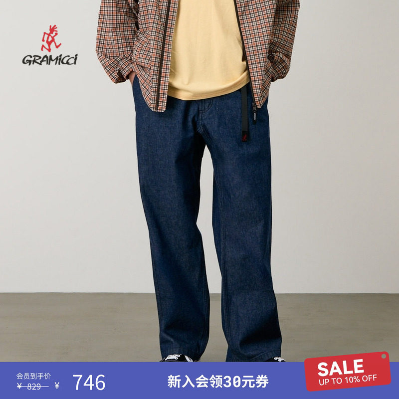 【季末折扣】GRAMICCI小野人美式工装宽松直筒牛仔长裤G6SM-P086