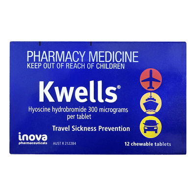 澳洲Kwells晕船药儿童晕车药成人防晕车晕机专用药恶心眩晕药进口