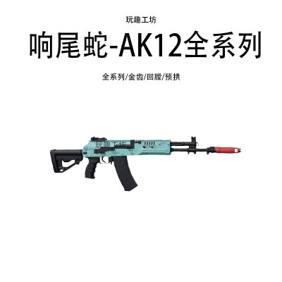 响尾蛇AK74M电动AK12阿卡47RPK自动连发105男孩玩具仁祥科教模型