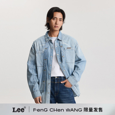 LeexFengChenWang牛仔衬衫