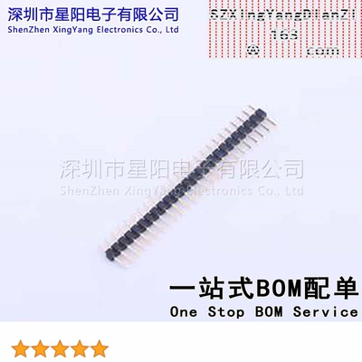 X4611WV-25I-C28D40 2mm 1x25P直插 方针 排数 单排 总PIN位数25