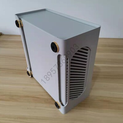 迷你桌面小机箱铝外壳台式微型卧式miniITX主机保接线盒仪器设备