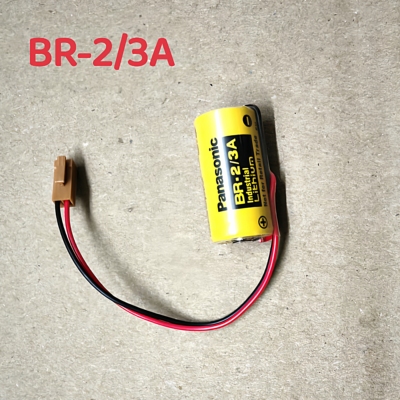 松下BR-2/3A 3V锂电池 17335带线插头PLC工控伺服数控医疗设备