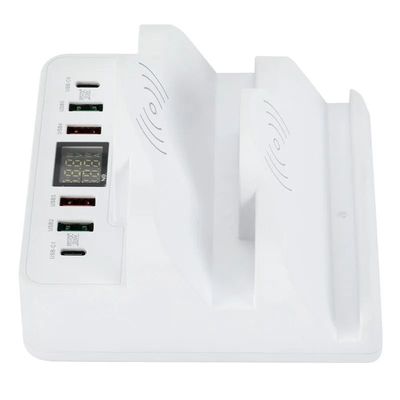 QC 3,0 PD carga rápida Dual carga inalámbrica pantalla vol