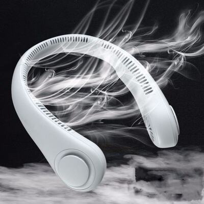 Bladeless Hanging Neck Fan Hands Free USB Mini Fan Summer Tr