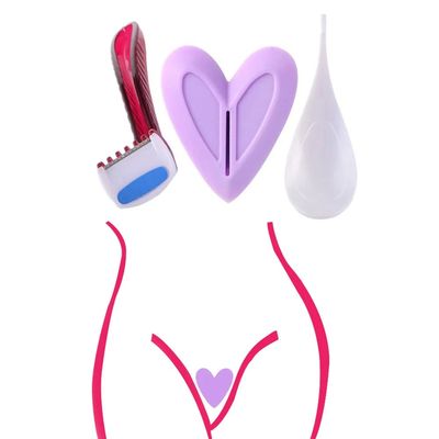 Plantilla de afeitado privada dedicada para mujer, maquinill