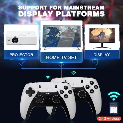 Consola de videojuegos con mando inalámbrico doble, 2,4G, 4