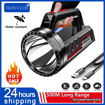 USB poderosa lanterna recarregável, P900 tocha, lanterna de