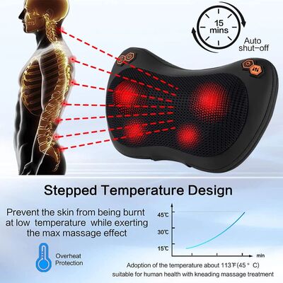 Massage Pillow Neck Massager Heating Car Pillow Shiatsu Vibr