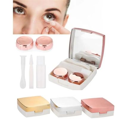 Recipiente De Lente De Contato De Plástico Portátil, Olho