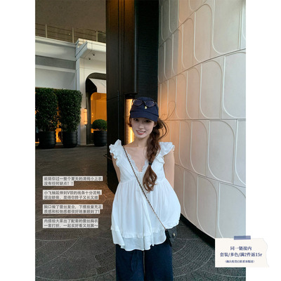 SourceWithU含丝人棉上衣吊带