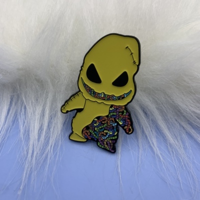 胸针圣诞夜惊魂市长Mayor巫奇·布基Oogie Boogie)荧光金属徽章