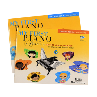 英文原版 菲伯尔我的钢琴课My First Piano Adventure,Writing Book A+Lesson Book A 5-6岁幼儿初学者钢琴基础教程Faber